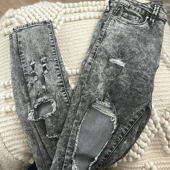 Jeans | Ripped Gray Jeans | Poshmark